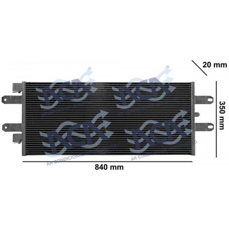 CONDENSADOR IMP SCANIA 124 G/R SERIE 5 2012> MEDIDA 840X350X20 COD OEM ...