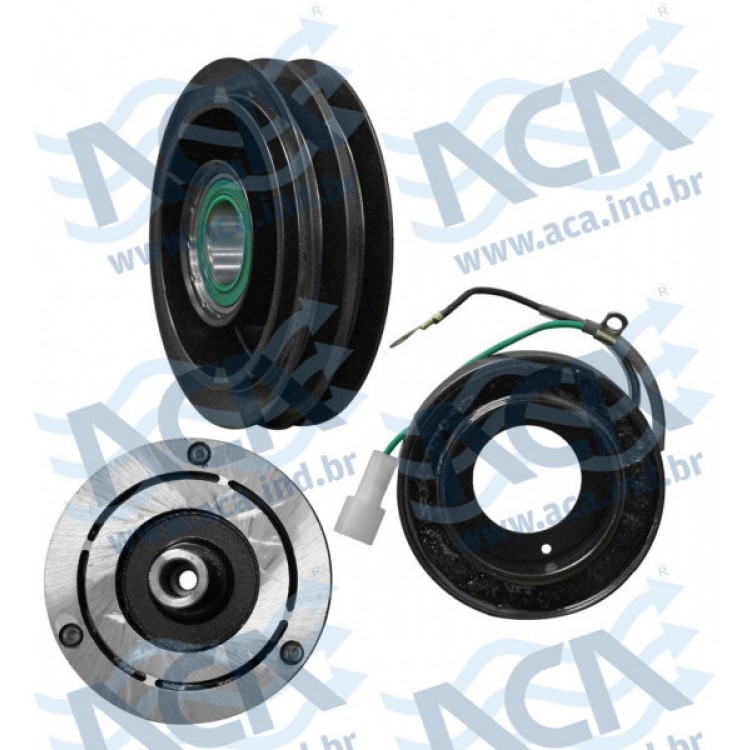COMPR DENSO 10PA17C/10PA15C POLIA DUPLOA 24V | Conjunto Embreagem ...